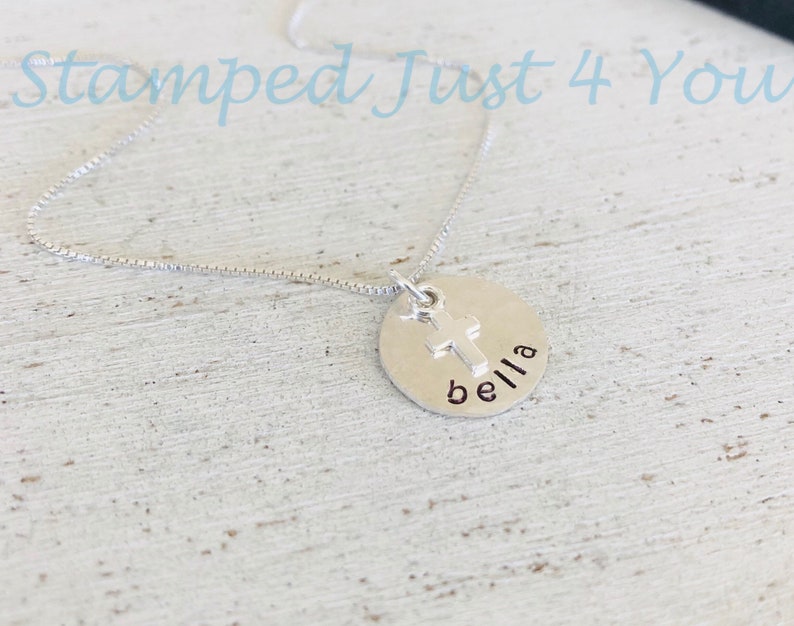 First Communion sterling Silver Necklace First Communion | Etsy