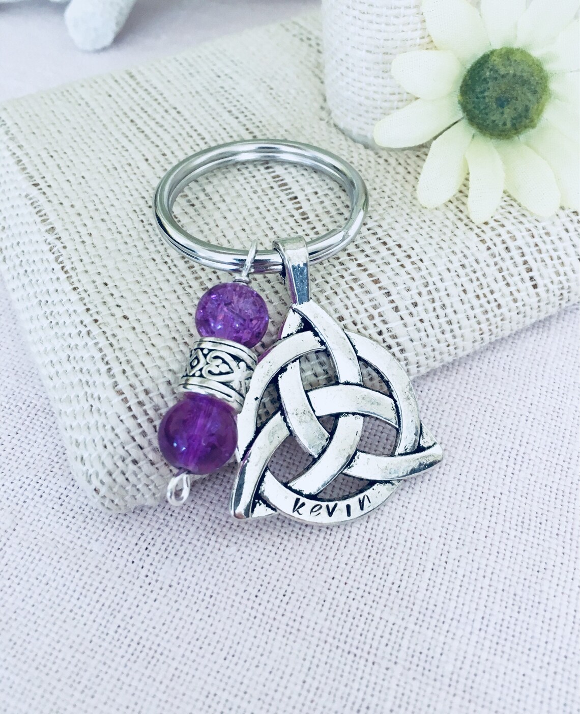 Personalized Celtic Knot Keychain Scottish Keychain Kilt | Etsy