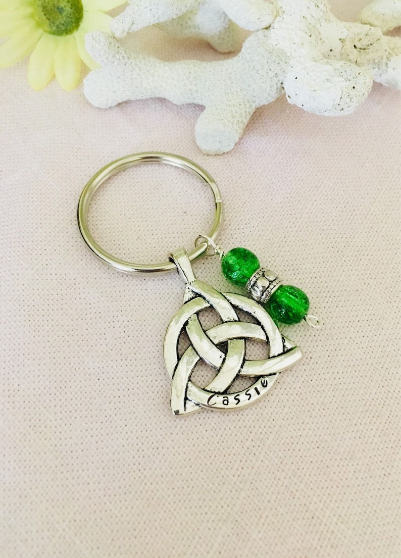 Personalized Celtic Knot Keychain, Scottish Keychain, Kilt Charm, Kilt ...