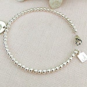 Custom Graduation Bracelet, Graduation Gift Ideas, Silver College ...