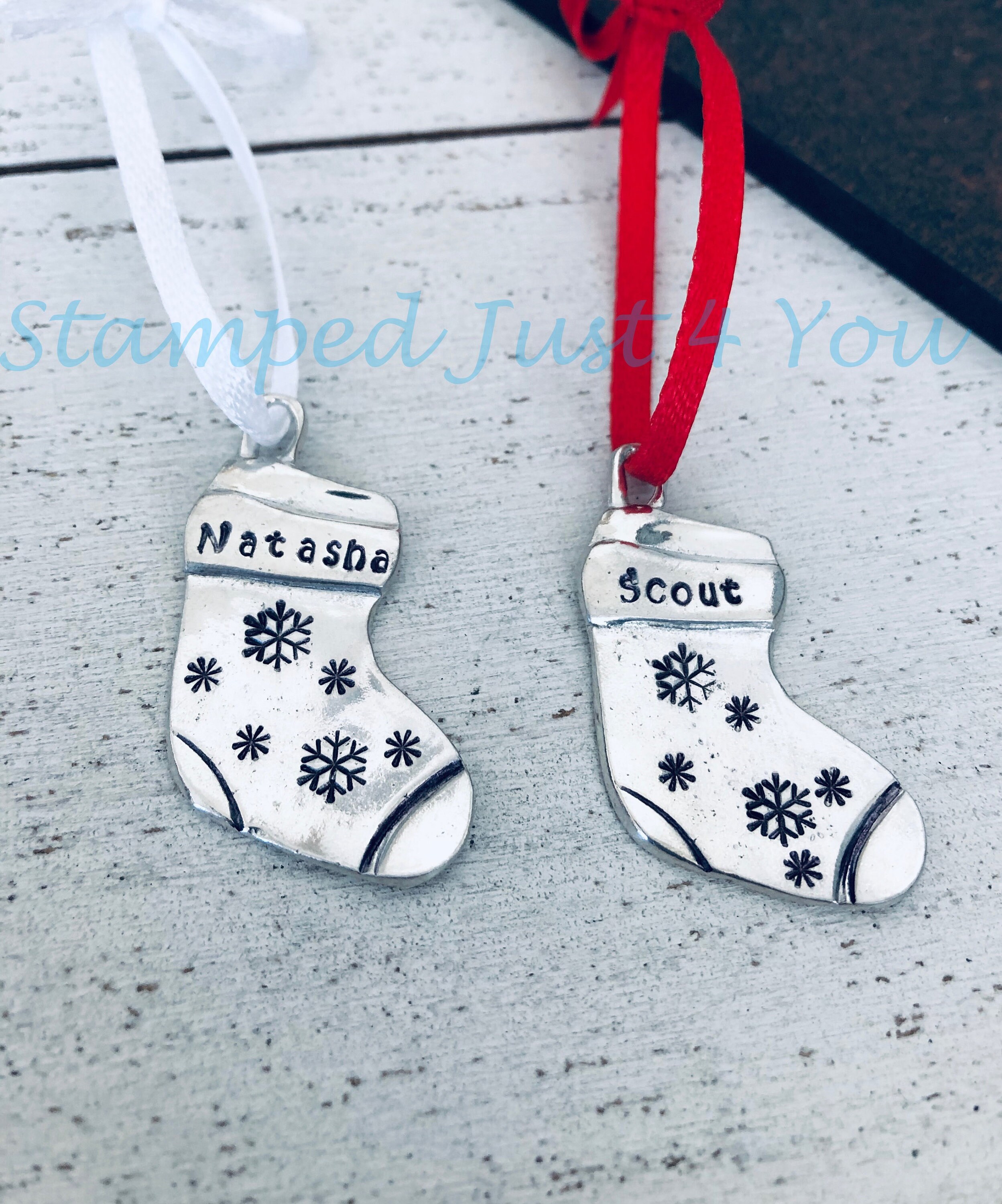 Custom Mini Stocking Ornaments First Christmas Ornament | Etsy