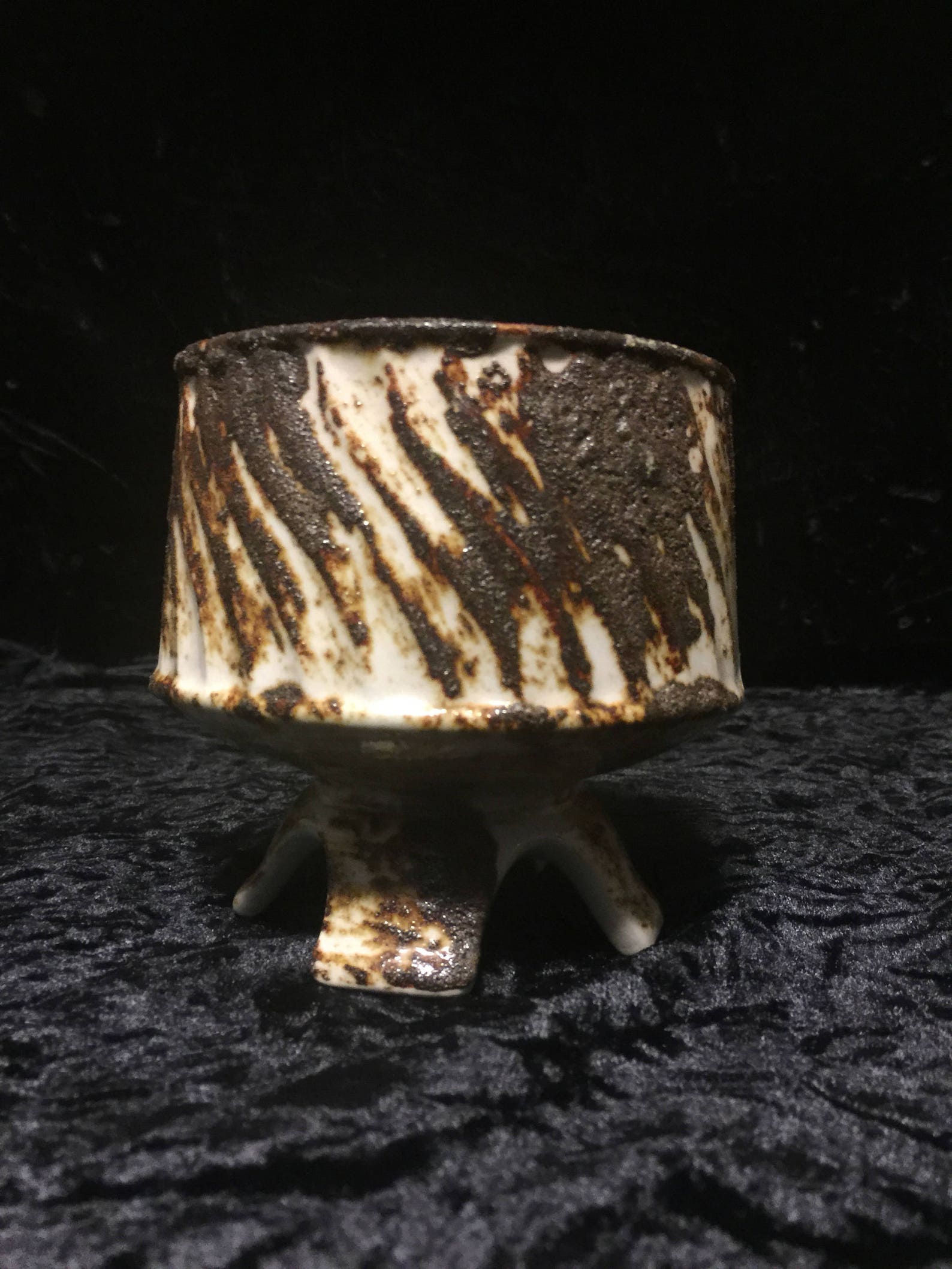 Inarco Raku Japan Pottery Planter Woodcraft Mid Century Modern Pottery ...
