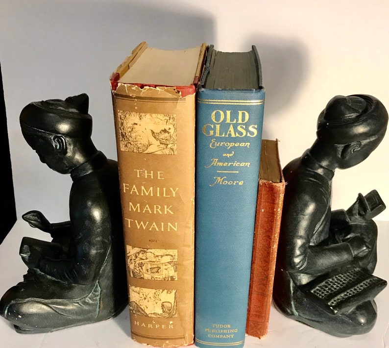 Vintage Austin Bookends Sculpture the Chinese Scholars the - Etsy