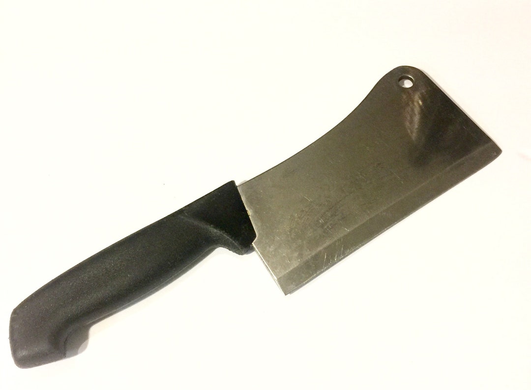 Vintage Meat Cleaver Tramontina Brazil Cleaver With 5" Blade Overall 11 ...