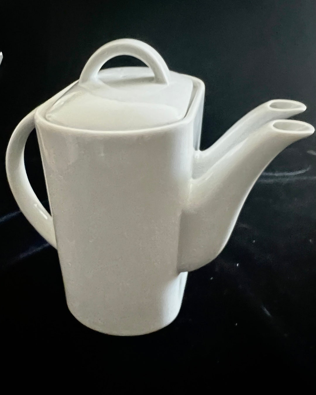 Vintage Tea for Two Porcelain Double Spout Tea Pot Glazed Made by Sigma ...
