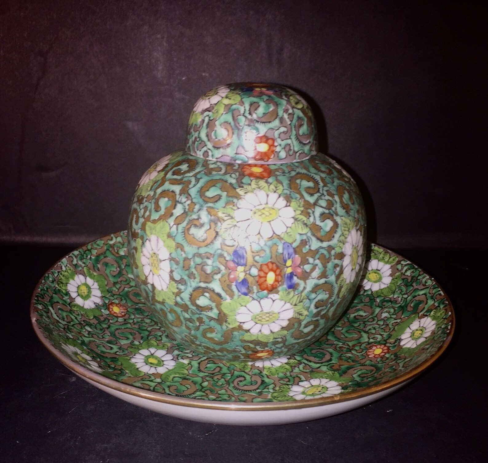 Japanese Ginger Jar With Lid and Large Matching Bowl - Etsy Australia