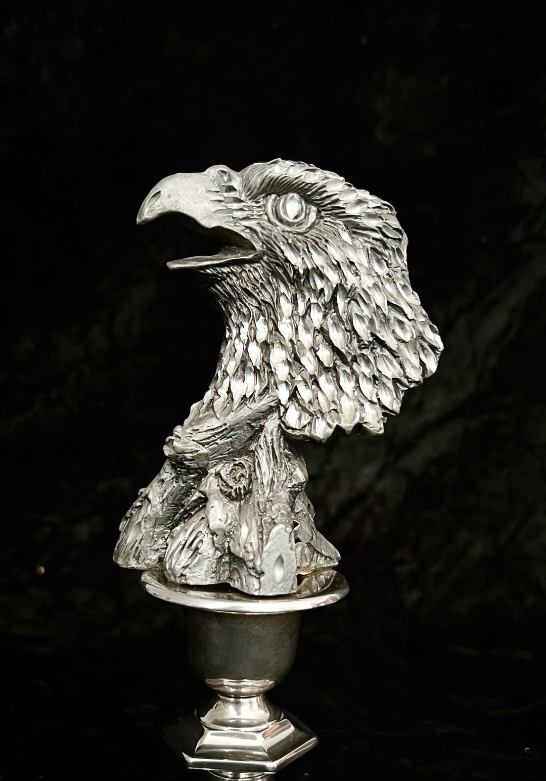 Vintage Incredible Solid Steel Eagle Statue Ready for Flight Hand Made ...