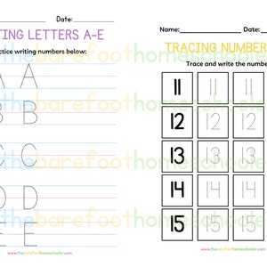 Preschool Pre-k Learning Bundle Printable Instant Download - Etsy