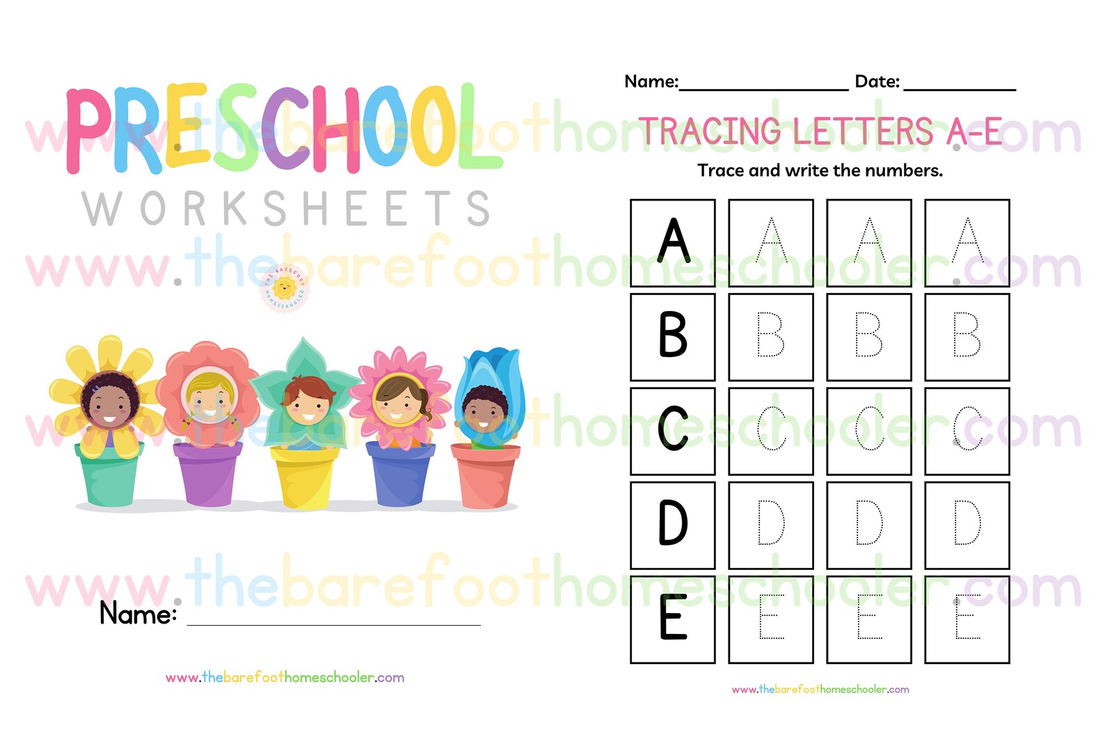 Preschool Pre-k Learning Bundle Printable Instant Download - Etsy