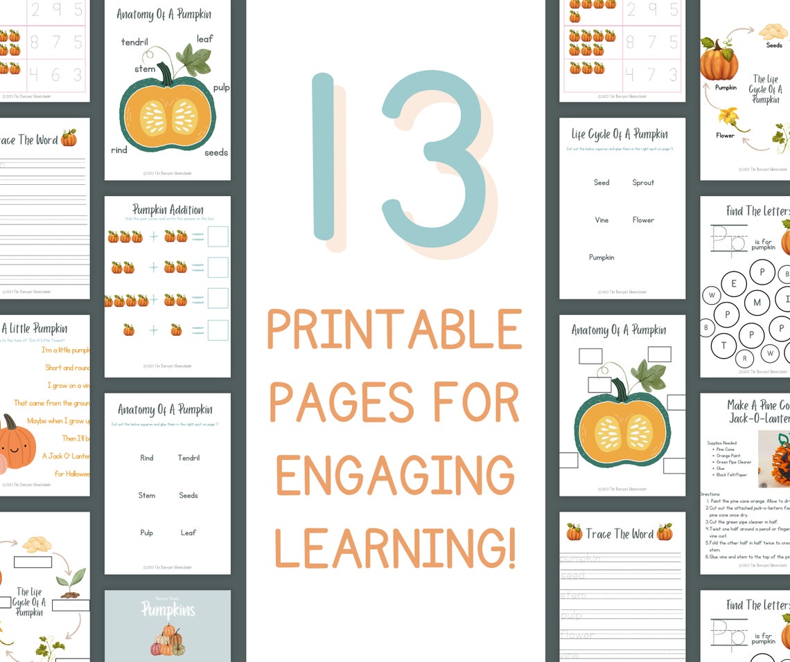 Nature Study Unit: Pumpkins - Etsy