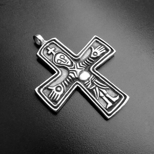 Bronze Viking Cross Jesus & Maria Replica From Finland - Etsy