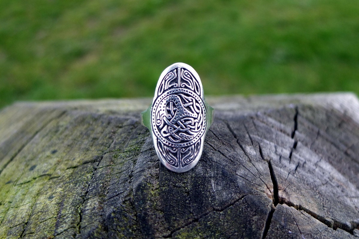Anglo-Saxon river Thames silver ring | Etsy