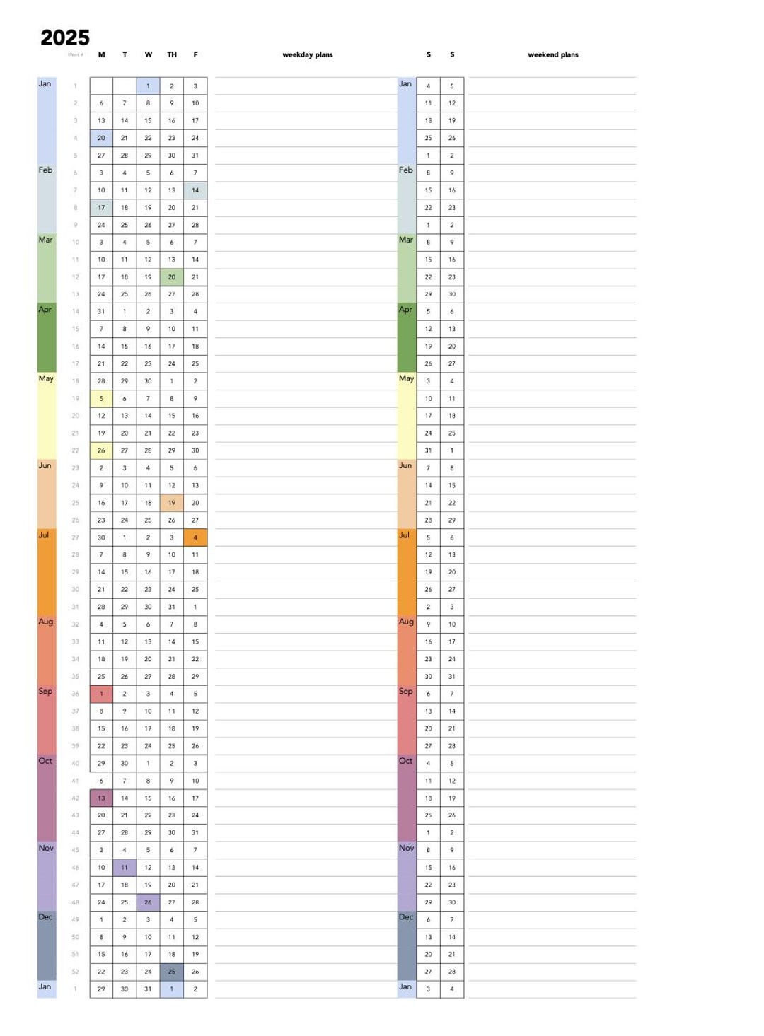 2025 Architect Designed Digital Planner, Calendar, Annual, Weekly and ...
