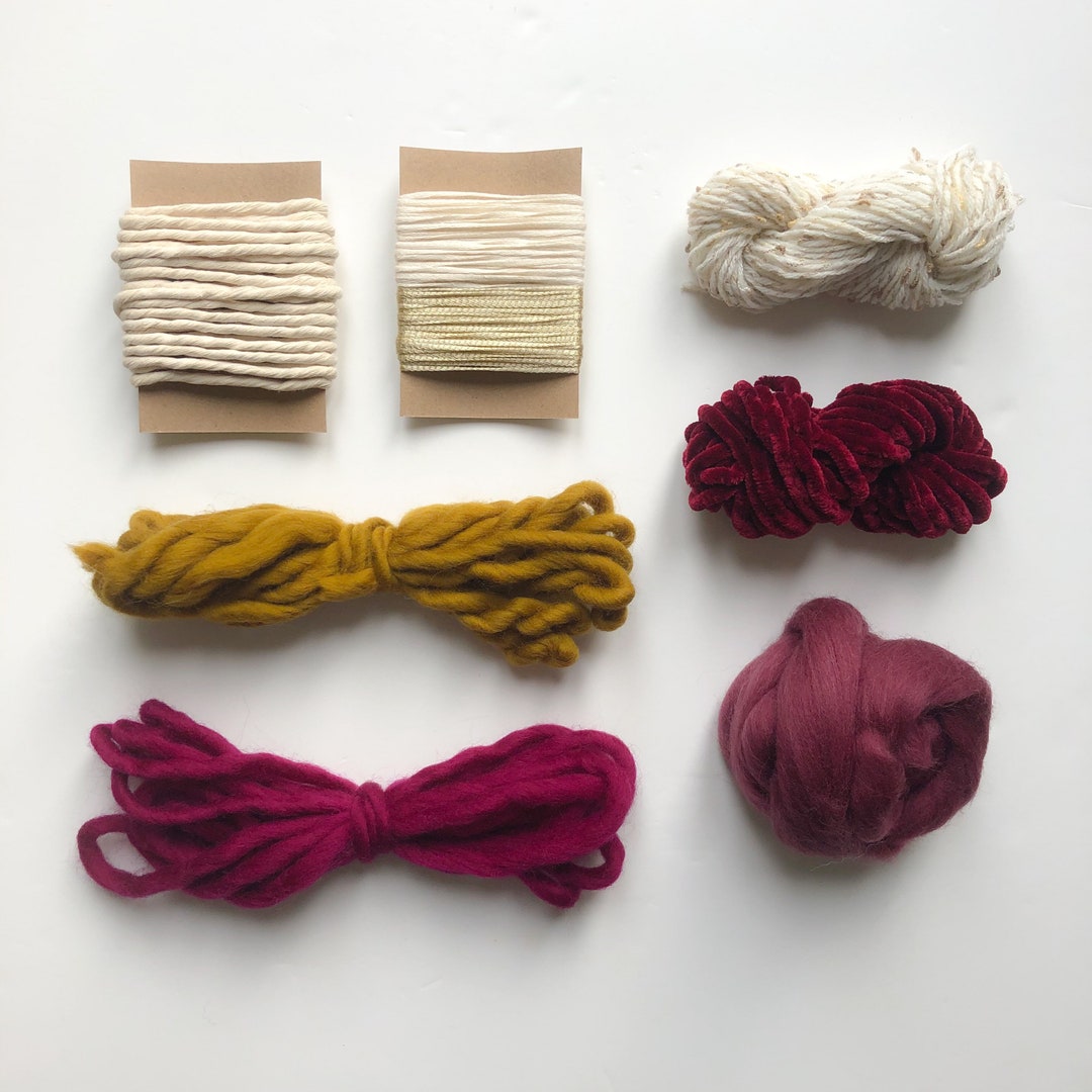 Yarn Pack | Jewel Tones | Purple & Gold | Woven Materials | Starter ...
