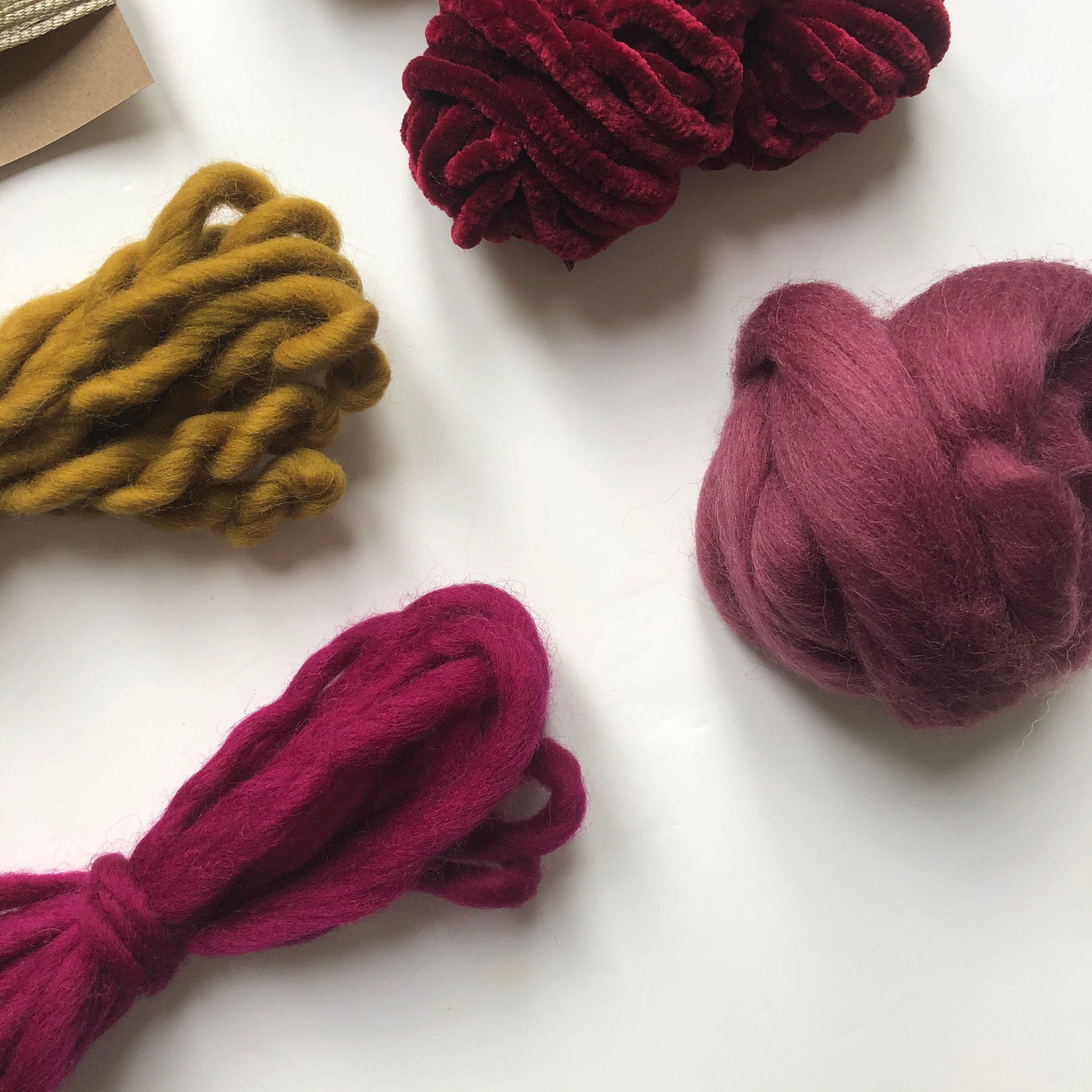 Yarn Pack Jewel Tones Purple & Gold Woven Materials Starter Pack ...