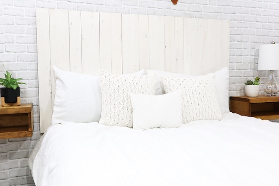White coastal queen headboard store