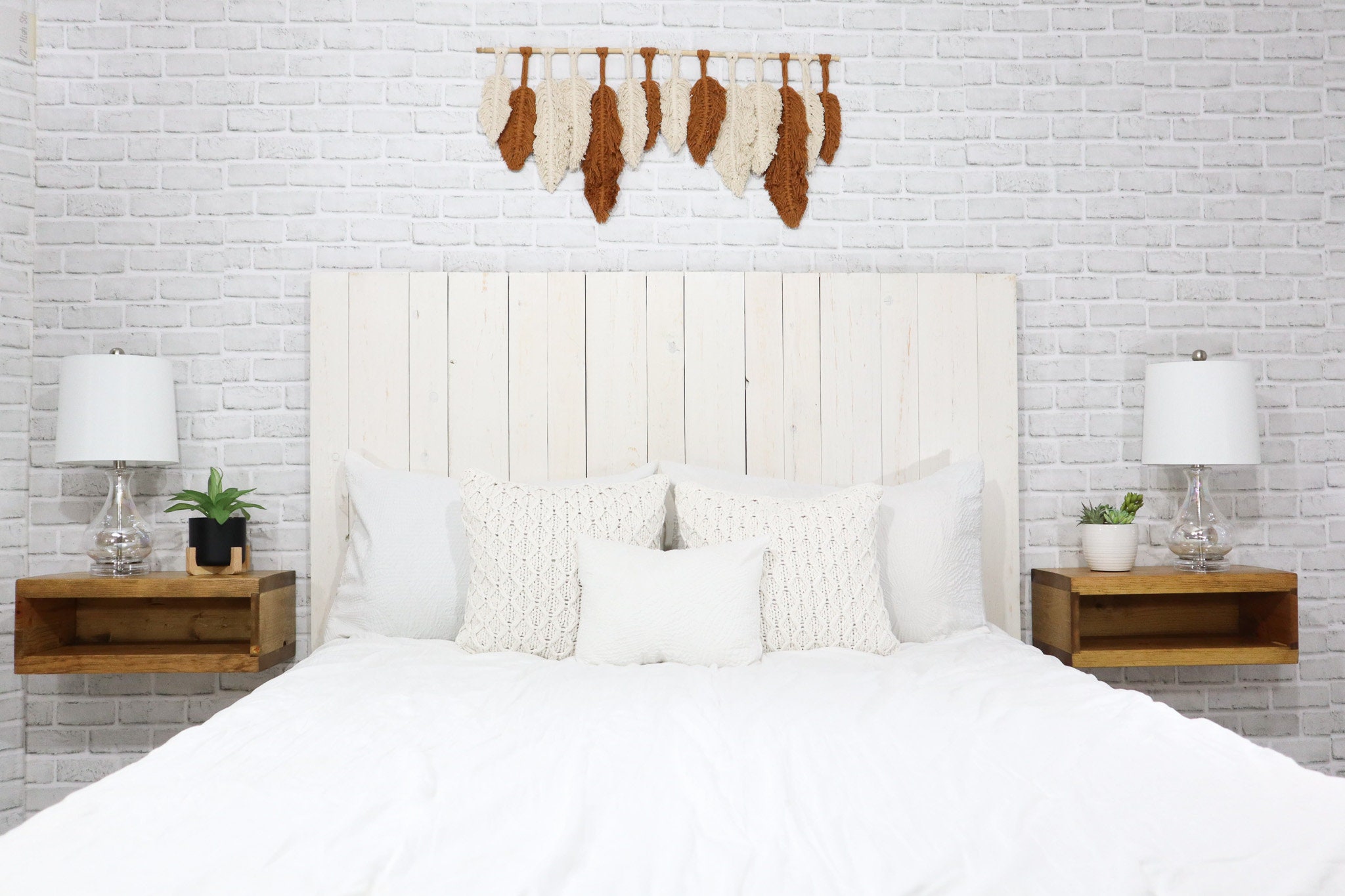 Whitewash Headboard, Contemporary Bedroom Furniture Style, Cottage Home ...