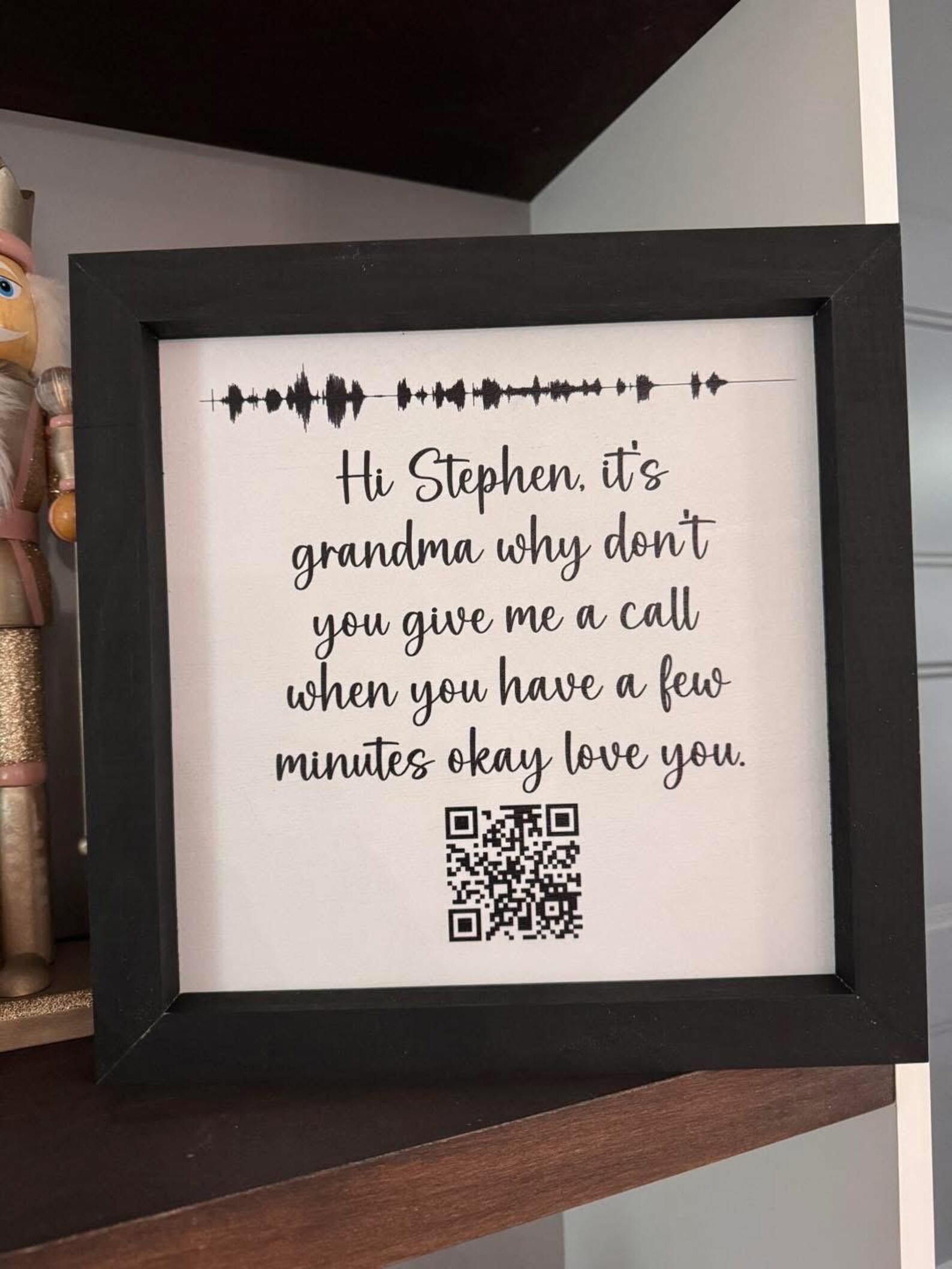 12”x12”- Custom Voice Memo Sign, Personalized Soundwave Keepsake ...