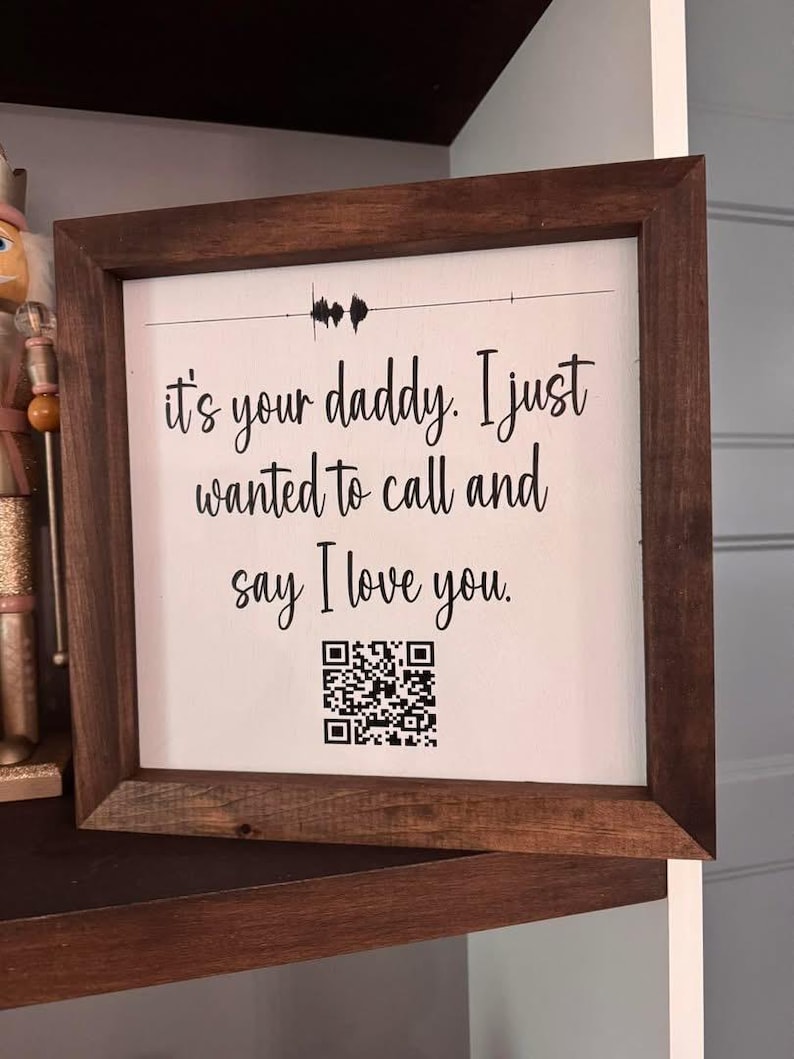 12”x12”- Custom Voice Memo Sign, Personalized Soundwave Keepsake ...