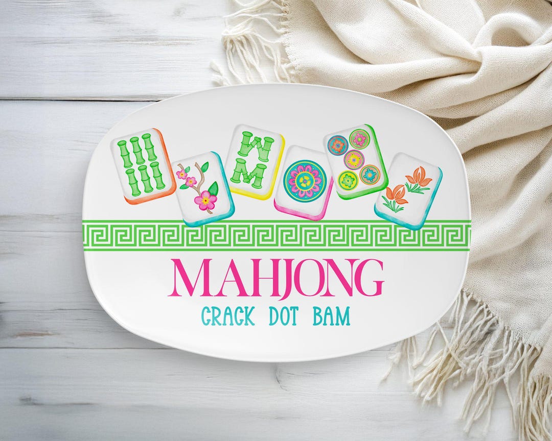 Mahjong Serving Platter, Mahjong Game Night Gift, Mahjong Gifts ...
