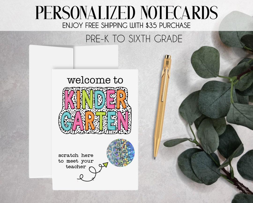 Scratch off Meet Your Teacher Notecard, Welcome Notecard for Students ...