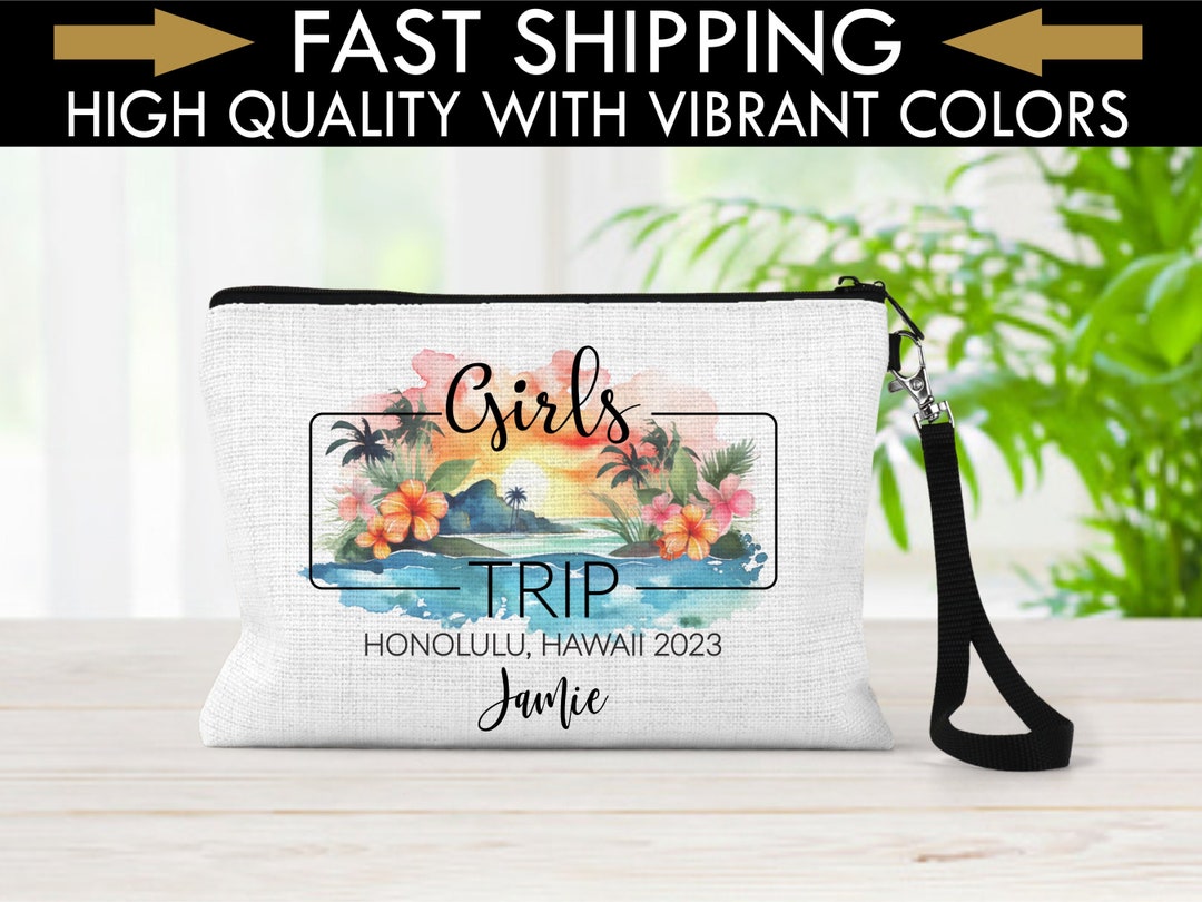 Personalized Girls Trip Bag, Girls Hawaii Trip, Personalized Beach ...