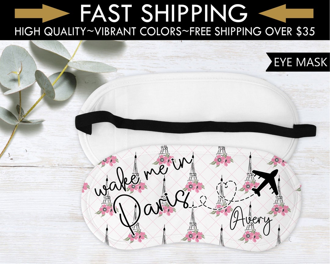 Personalized Eye Mask, Custom Eye Mask, Sleep Mask, Travel Eye Mask ...