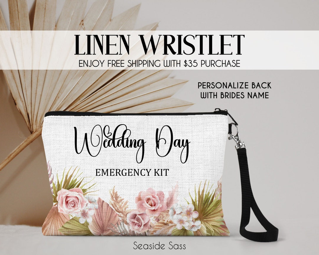 Wedding Emergency Bag, Personalized Wedding Pouch, Wedding Kit, Custom ...