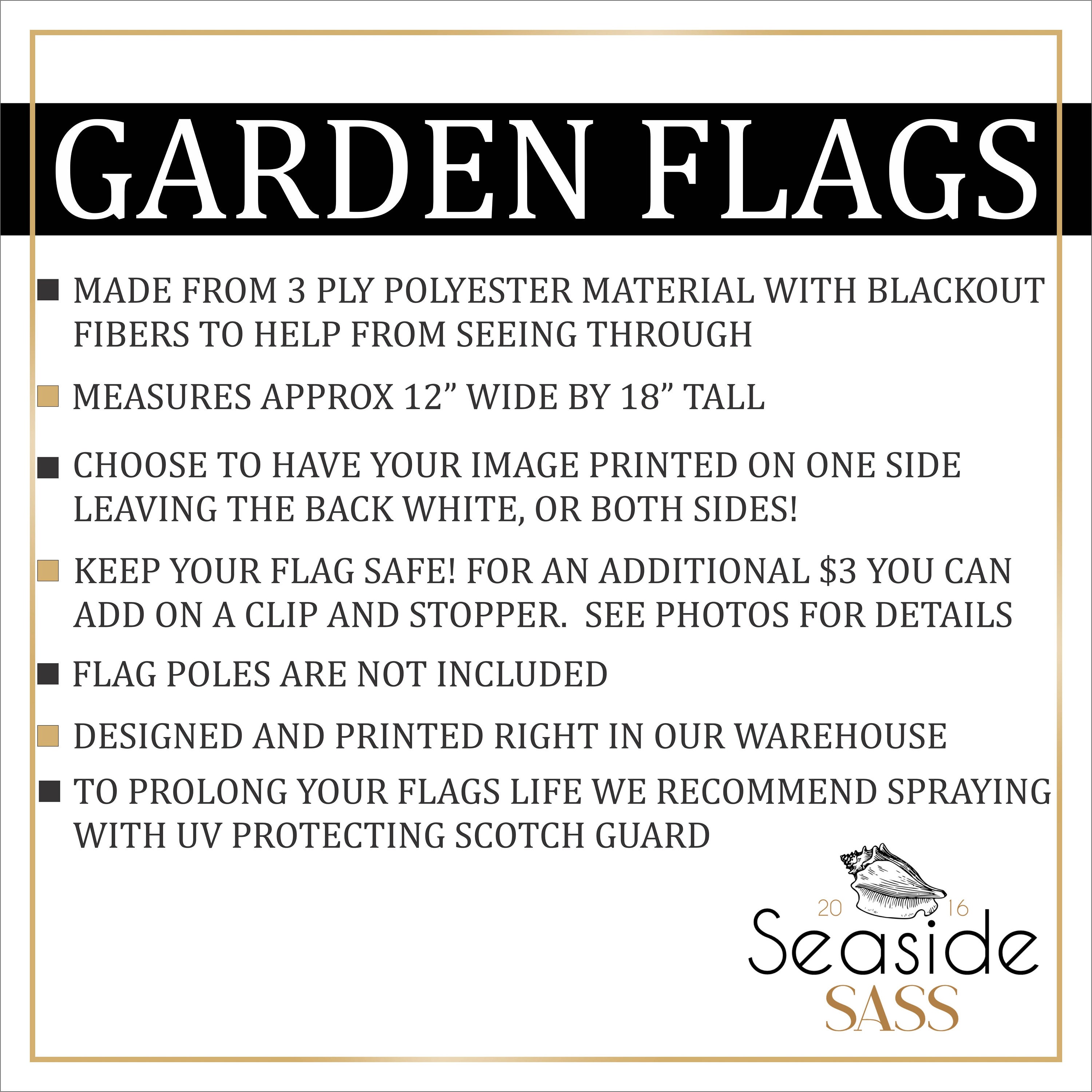 Fire Pit Garden Flag Personalized Garden Flag Custom Garden | Etsy