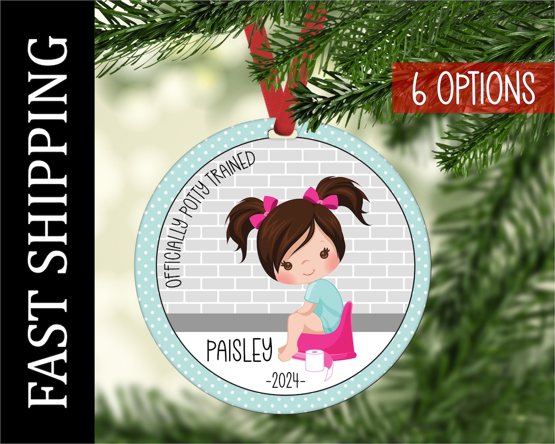 Personalized Potty Training Christmas Ornament, Potty Training Ornament ...