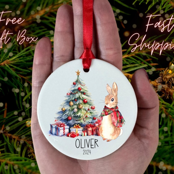 Christmas Rabbit - Etsy