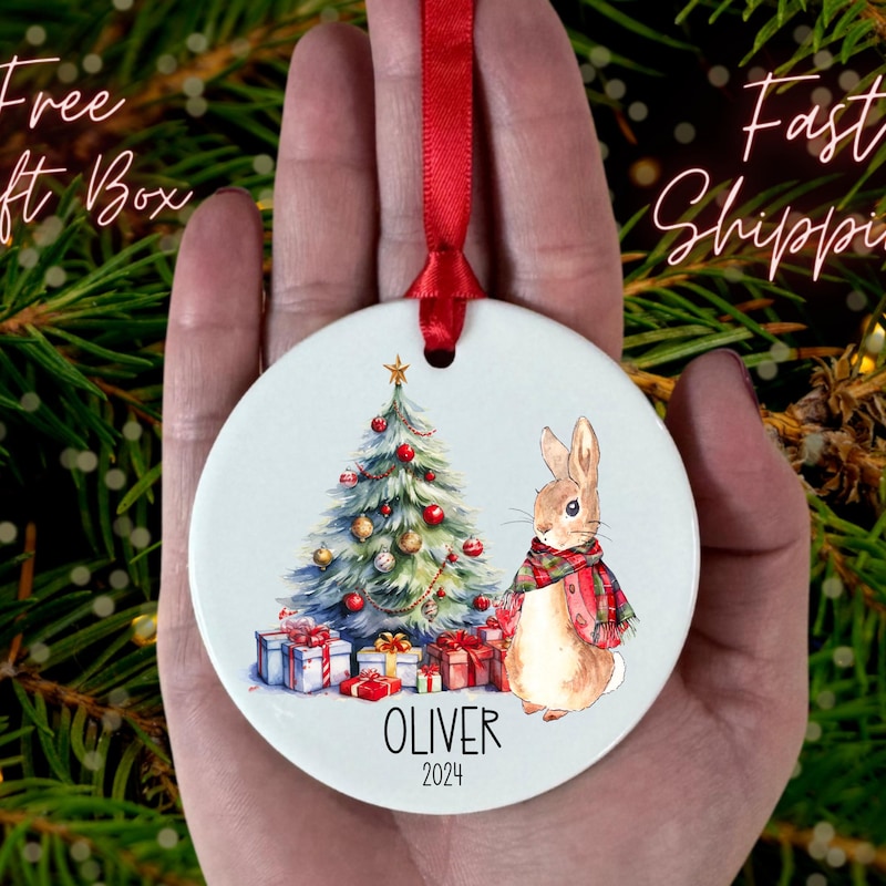 Rabbit Ornament - Etsy