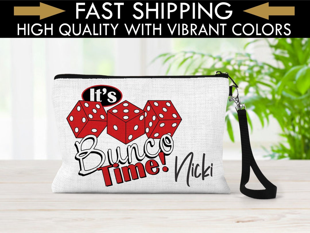 Personalized Bunco Bag, Bunco Queen, Bunco Wristlet, Personalized Gift ...