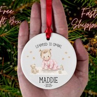Handpainted Baby's First Christmas Ornament - Personalized - Etsy