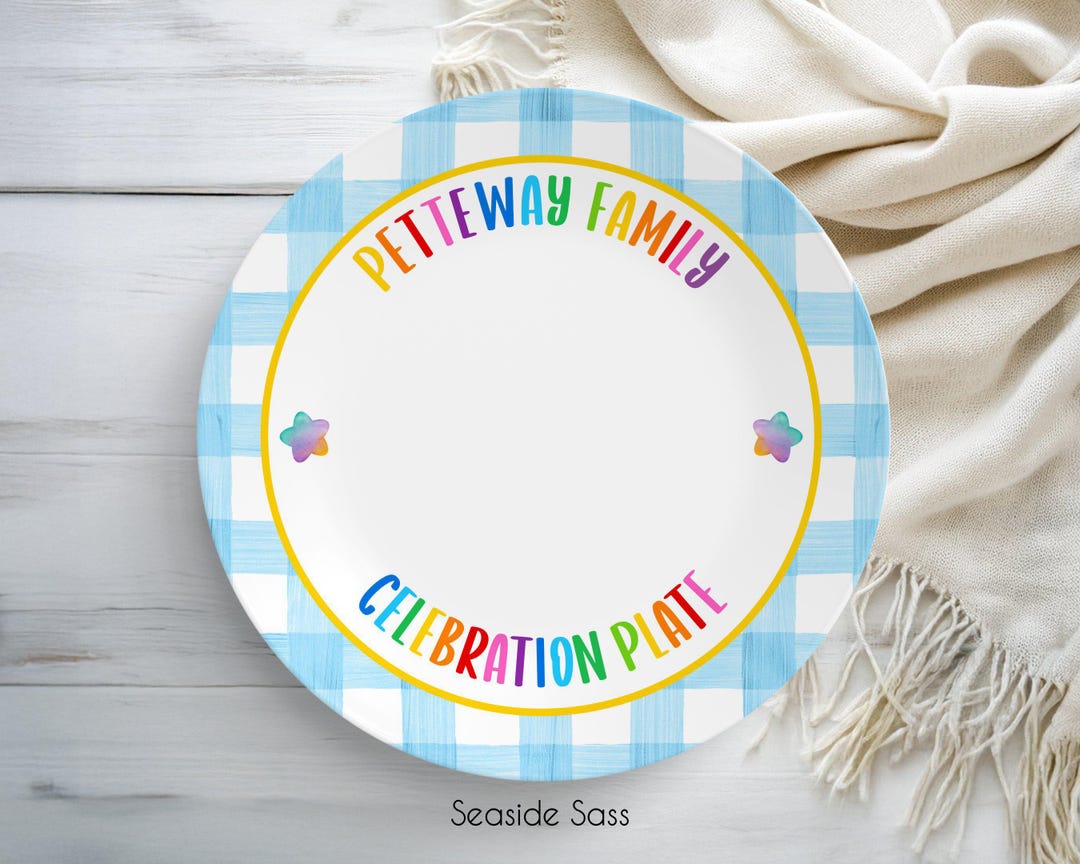Personalized Celebration Plate, Personalized Cake Plate, Personalized ...