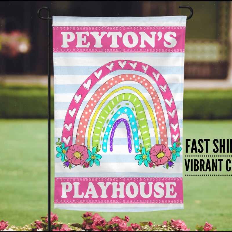 Kids Playhouse Flag Girls - Etsy