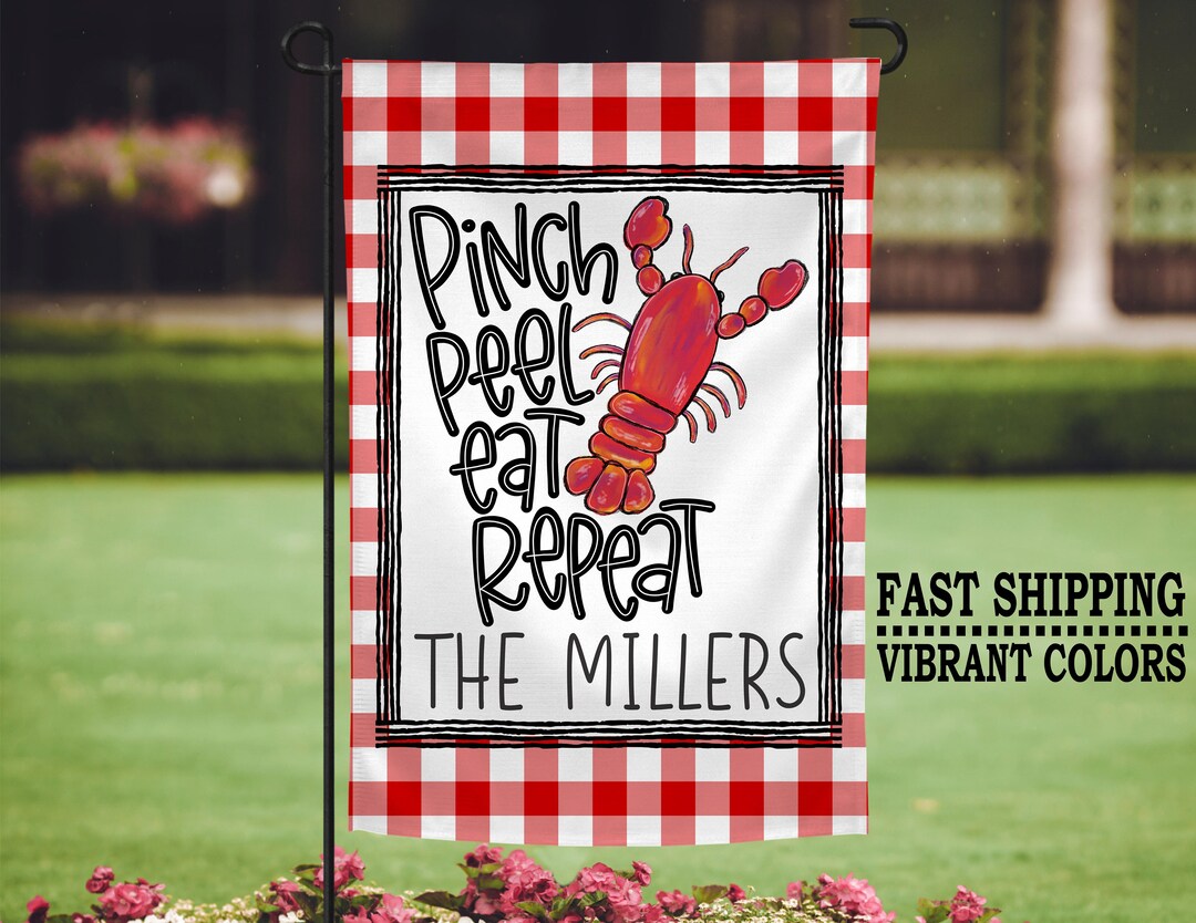 Crawfish Boil, Crafish Flag, Crawfish Boil Garden Flag, Spring Garden ...