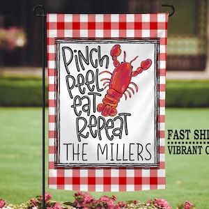 Crawfish Boil, Crafish Flag, Crawfish Boil Garden Flag, Spring Garden ...