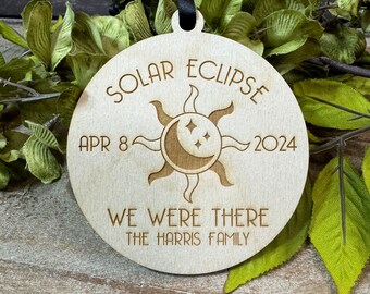 Solar Eclipse Ornament 2024, 2024 Total Solar Eclipse Ornament, Solar ...