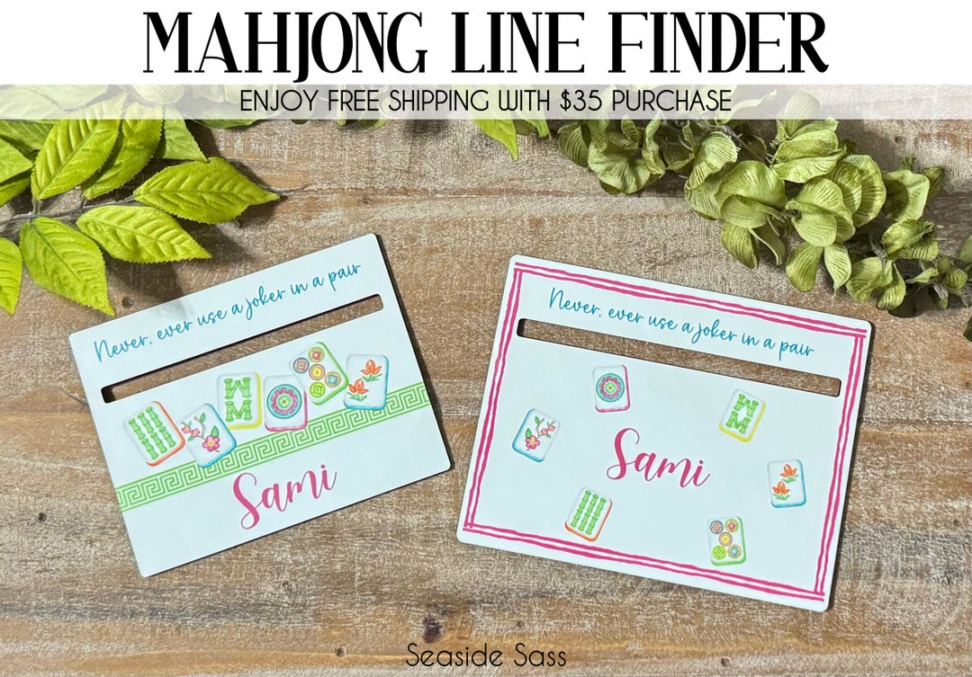 Mahjong Line Reader, Mahjong Accessories, Personalized Mahjong Gifts ...