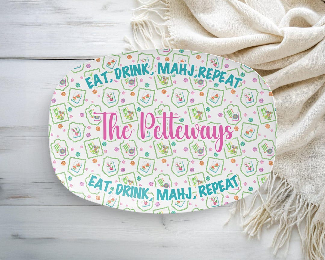 Mahjong Serving Platter, Mahjong Gift, Mahjong Lover, Mahjong Dessert ...