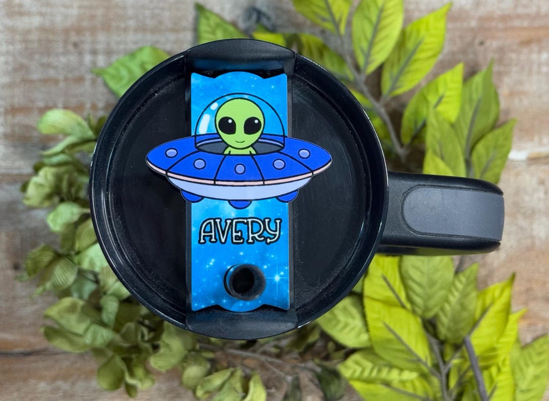 Alien Stanley Name Topper, Stanley Cup H2.0 Alien Name Tag, Name Tag ...