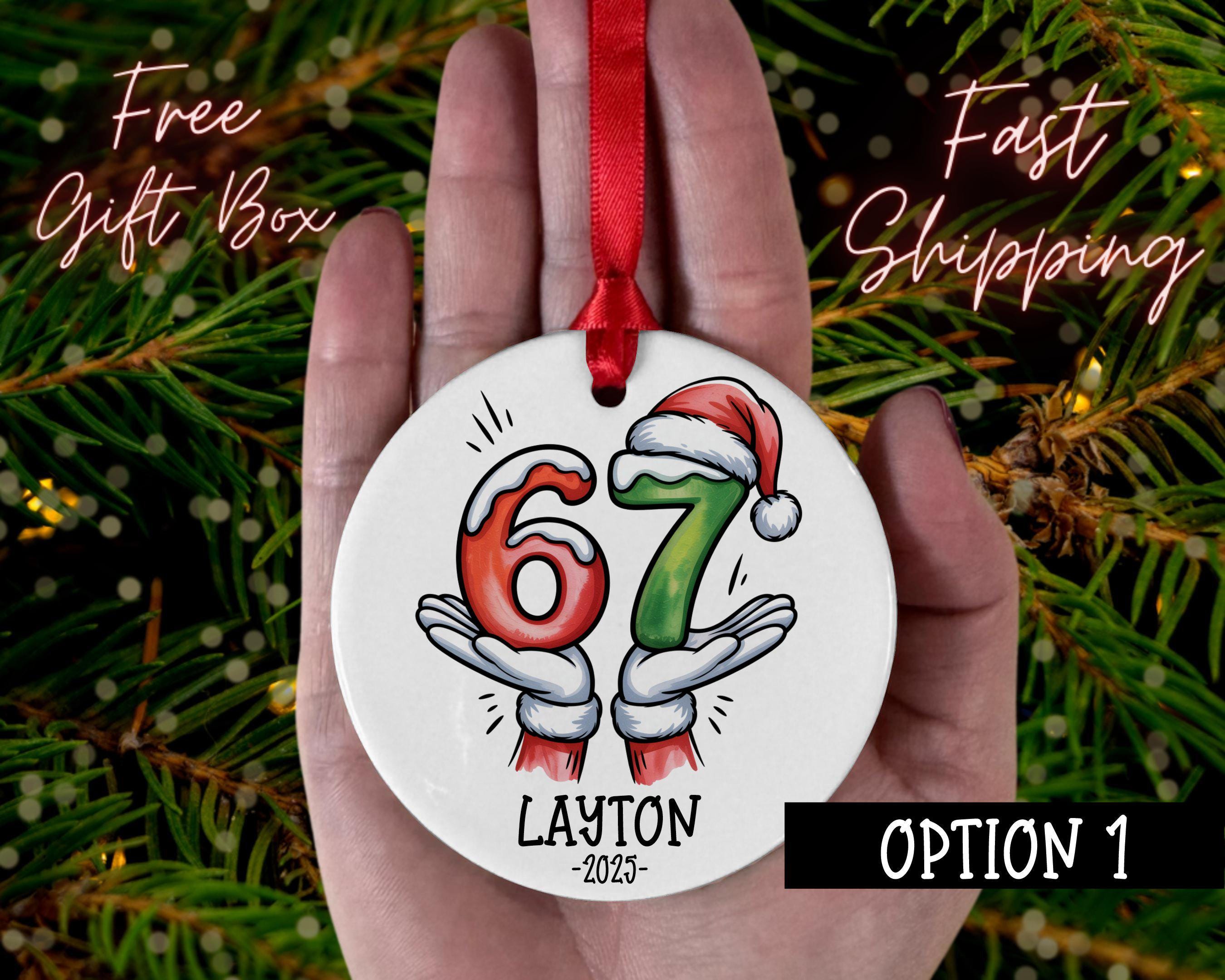 Personalized Six Seven Christmas Ornament, Custom 6 7 Funny Keepsake ...