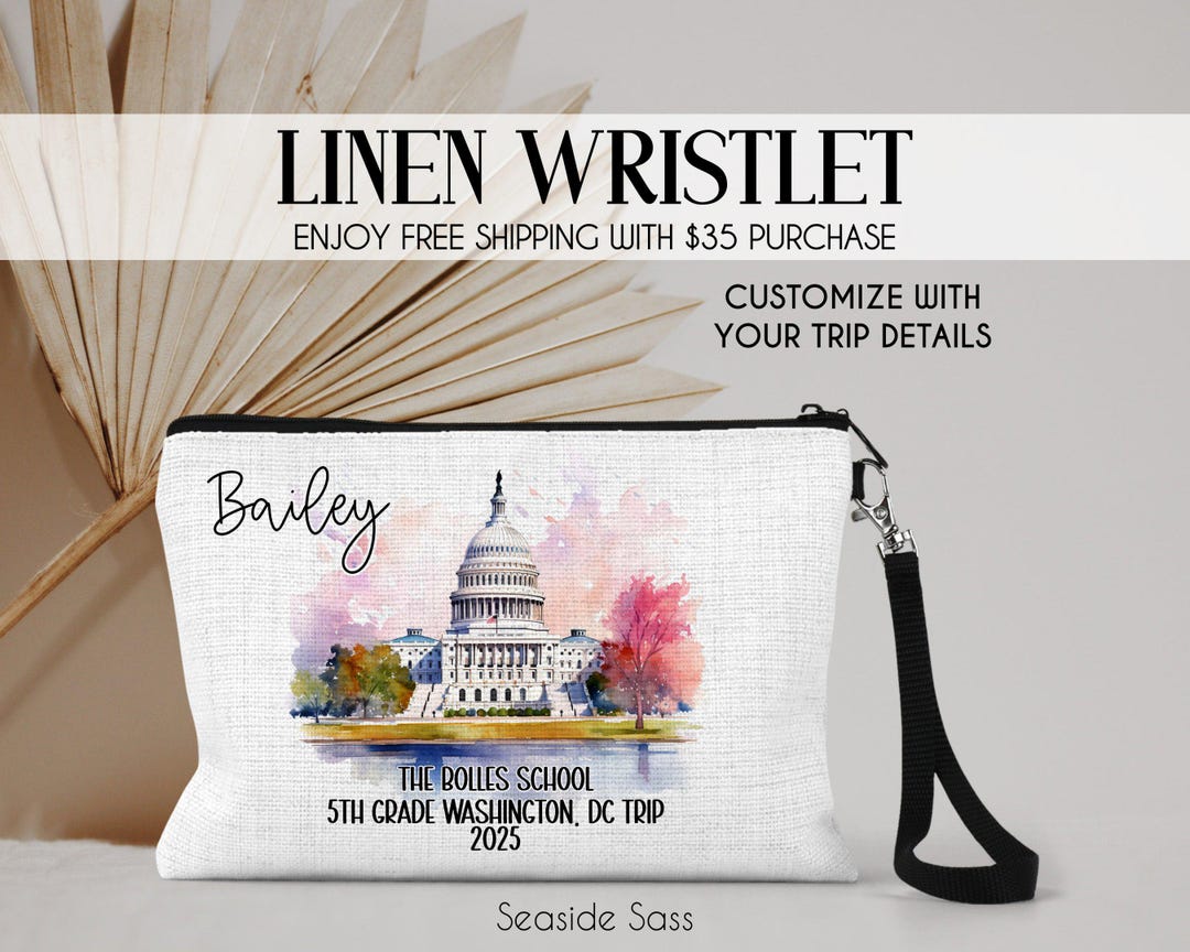 Personalized Washington DC Trip Bag, Washington Field Trip Gifts ...