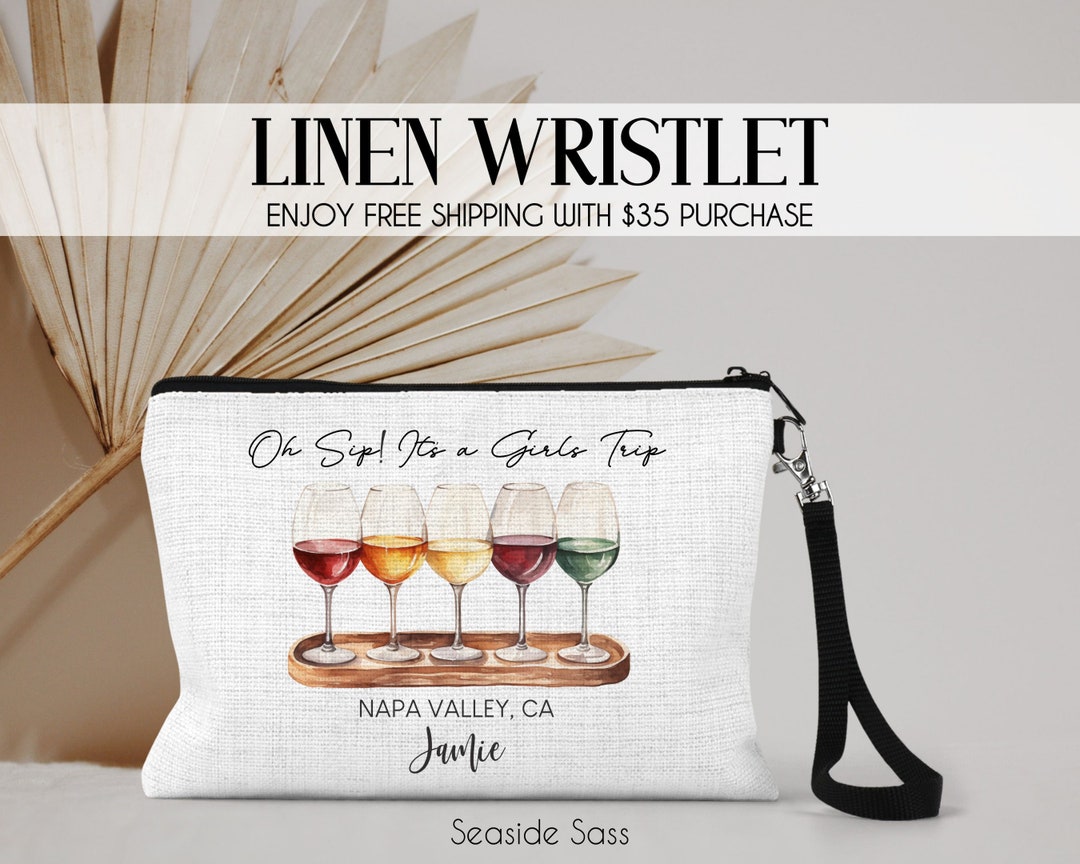 Personalized Wine Girls Trip Bag, Custom Gifts for Girls Trip, Girls ...