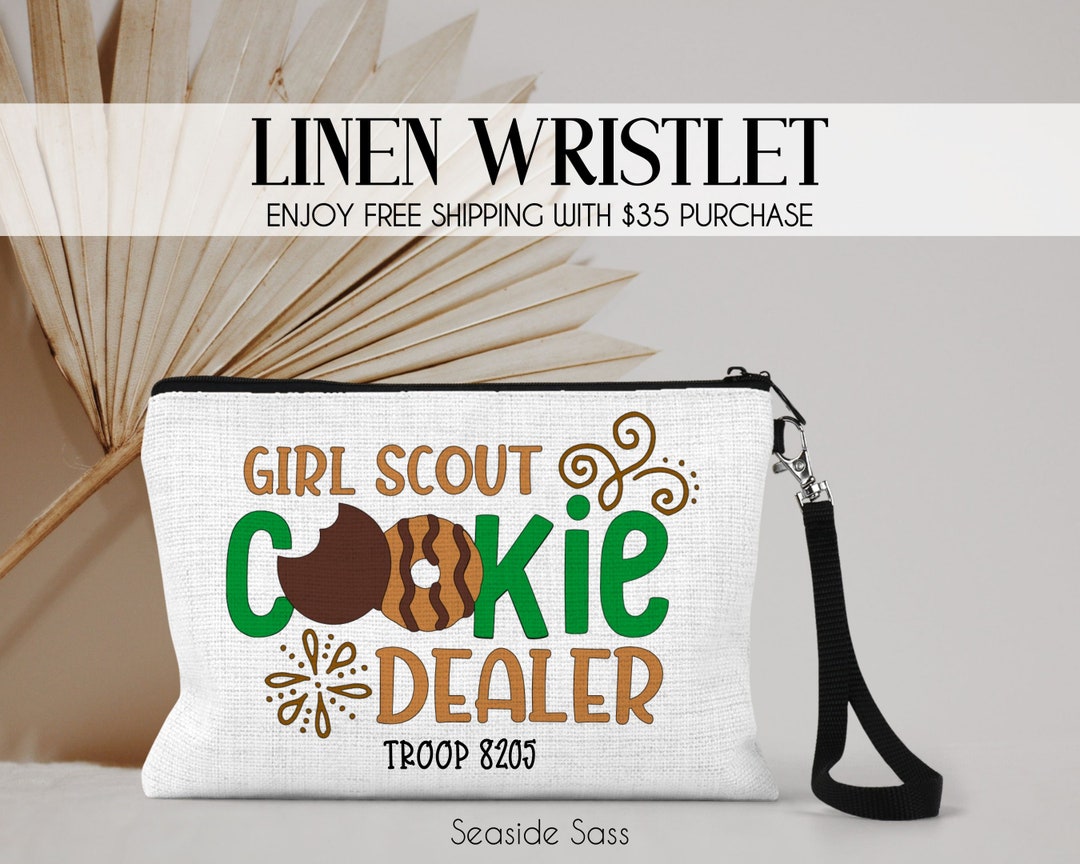 Personalized Girl Scout Cookie Money Bag, Girl Scout Gifts, Girl Scout ...