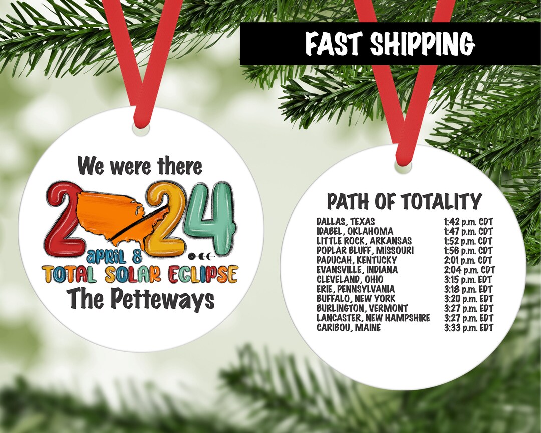 Total Solar Eclipse Ornament, Solar Eclipse Ornament, Total Solar ...