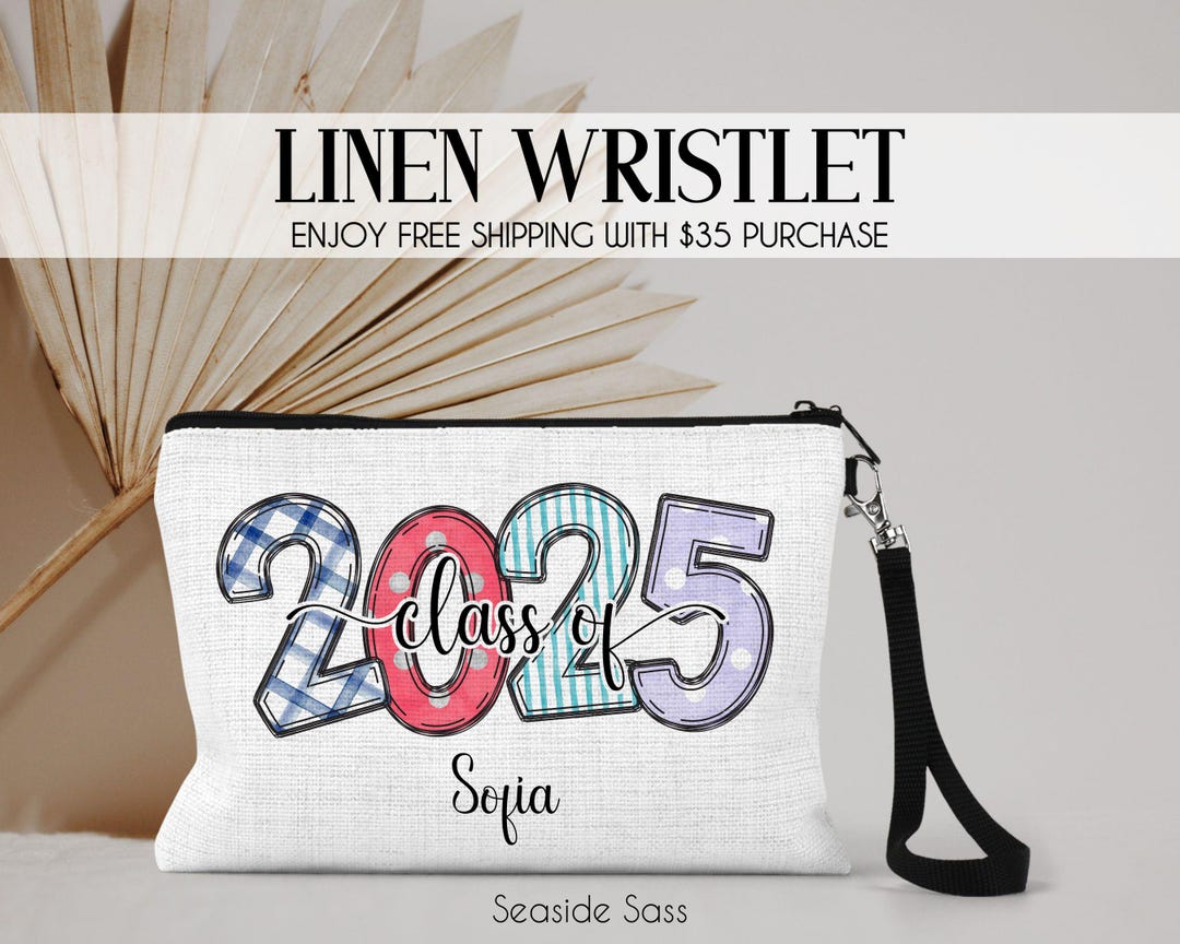 Class of 2025 Gift, Senior 2025 Gift, Senior Make up Bag, Personalized ...