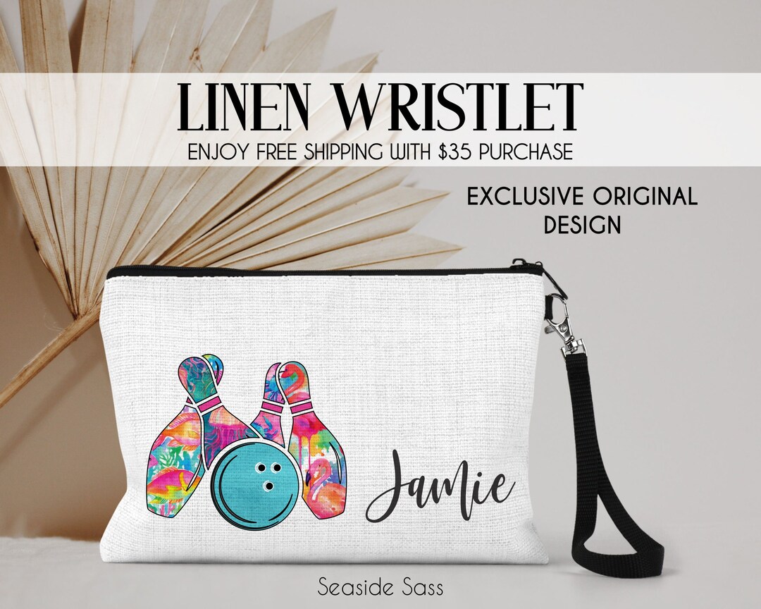 Personalized Bowling Bag, Personalized Bowling Make-up Bag, Custom ...