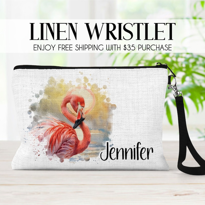 Flamingo Makeup Bag - Etsy